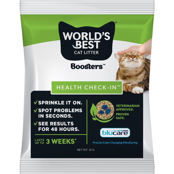 WORLD'S BEST Boosters Health Check-In Cat Litter Additive, .42-oz bag ...
