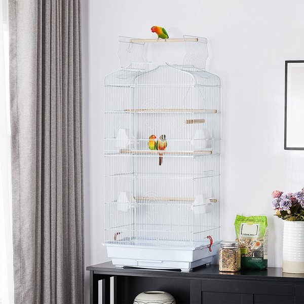 Out of Stock - YAHEETECH 54-in Rolling Metal Large Parrot Cage Mobile ... Out of Stock - YAHEETECH 54-in Rolling Metal Large Parrot Cage Mobile ...