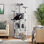 YAHEETECH Cat Scratching Tree, Black, Large, 70-in - Chewy.com