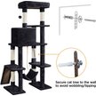 YAHEETECH Multi-Level 63-in Plush Cat Tree, Black - Chewy.com