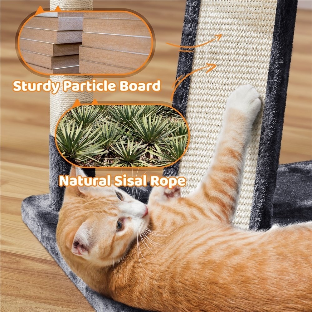 YAHEETECH 69-in Multi-Level Cat Tree, Black - Chewy.com