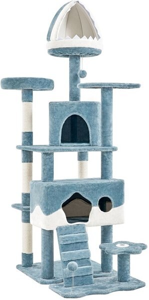 YAHEETECH Ocean-Themed Multi-Level Cat Tree, 72.5-in - Chewy.com