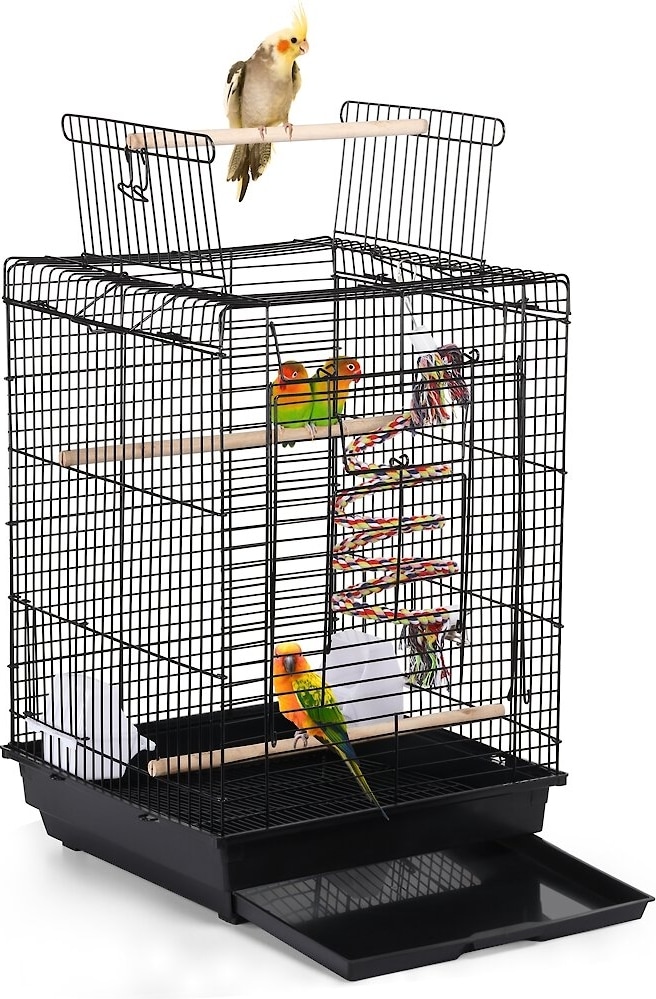YAHEETECH Open Play Top Bird Cage - Chewy.com