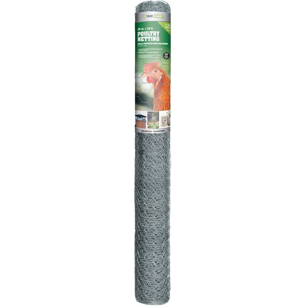 YARDGARD Welded Wire Vinyl 16-Gauge 2x4" Mesh Fence, Green, 48-in x 50 ...
