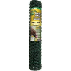 YARDGARD Poultry Netting PVC 20-Gauge 1" Mesh Poultry Fence, 24-in x 25 ...