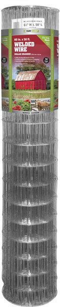 YARDGARD Welded Wire Galvanized 14-Gauge 2x4" Mesh Fence, 48-in x 50-ft ...
