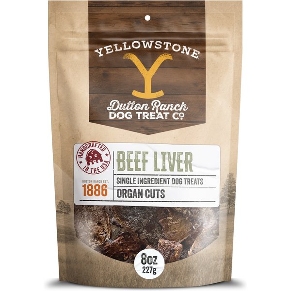 YELLOWSTONE DUTTON RANCH DOG TREAT CO. Organ Cuts Beef Liver Crunchy ...