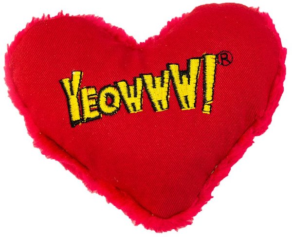 YEOWWW! Hearrrt Attack Cat Toy, Red - Chewy.com