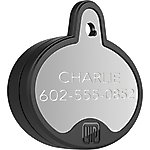 YIP Smart Tag ID & Tracker - Works with Apple Find My, Oval, Silver ...