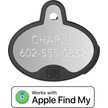 YIP Smart Tag ID & Tracker - Works with Apple Find My, Oval, Silver - Chewy.com