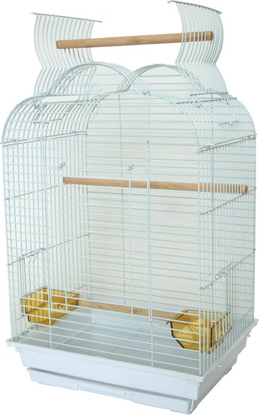 YML Open Shell Top Bird Cage, Medium, White - Chewy.com