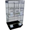 YML Tall Square Top Small Bird Cage, 18 x 14 x 34.5-in, Large, Black ...