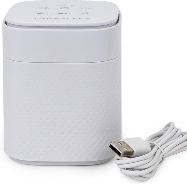 YOGASLEEP Pawzz Home Dog Sound Machine, White - Chewy.com