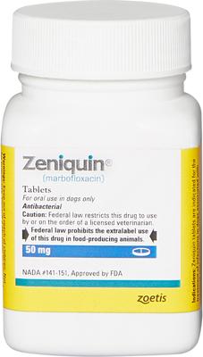ZENIQUIN (marbofloxacin) Tablets for Dogs & Cats, 50-mg - Easy Refills ...