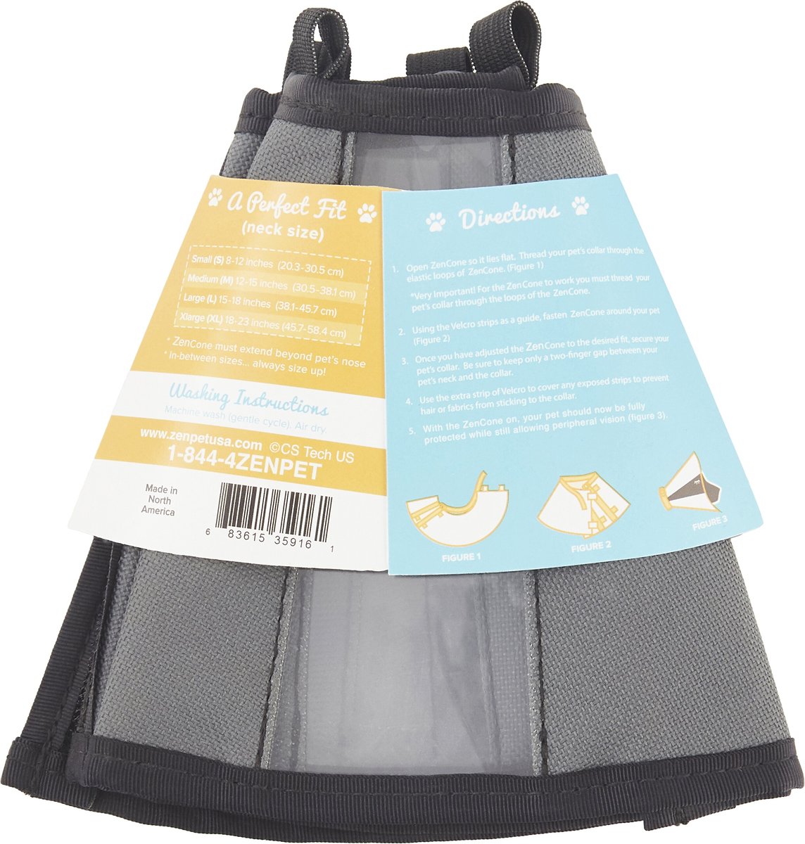 ZENPET ZenCone Soft Recovery Dog & Cat Collar, Small - Chewy.com
