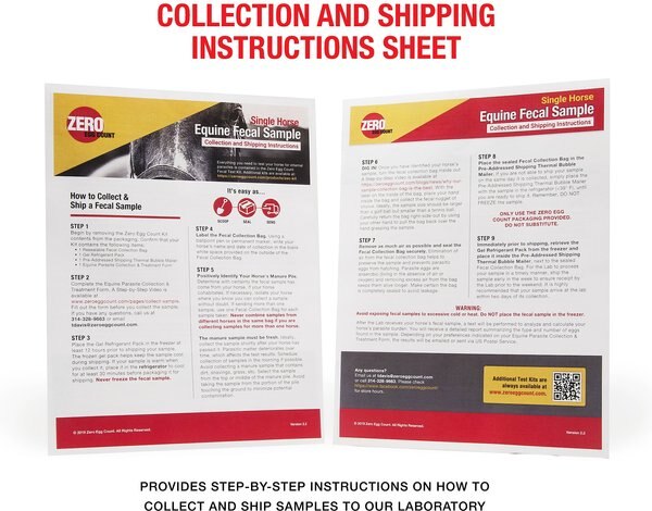 ZERO EGG COUNT Equine Parasite & Worm Test Kit - Chewy.com