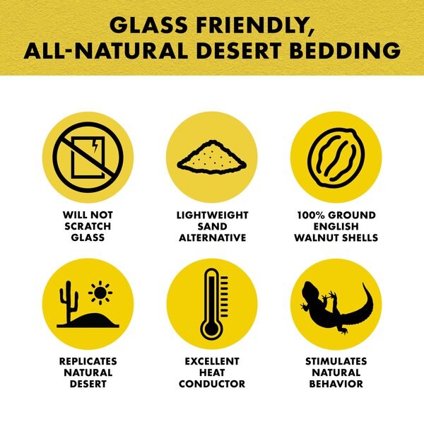 ZILLA Ground English Walnut Shell Reptile Bedding, 5-qt bag - Chewy.com