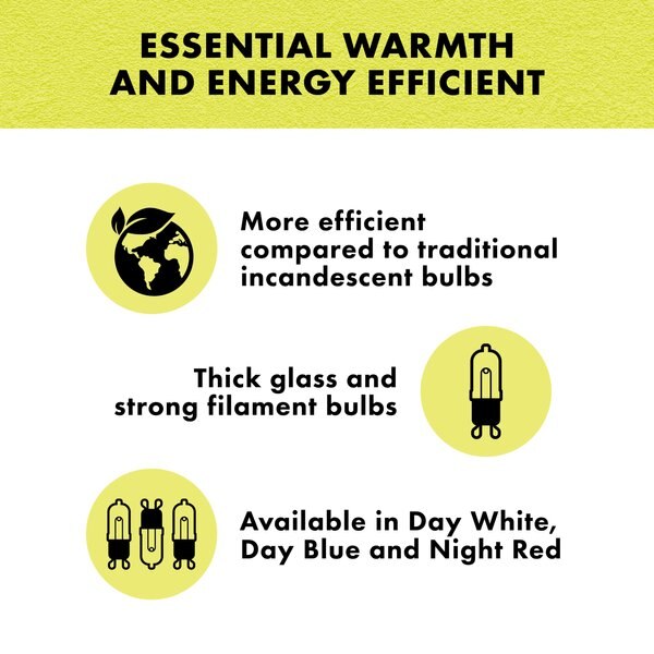 ZILLA Light & Heat Mini Halogen Bulb for Reptile Terrariums, Day Blue ...