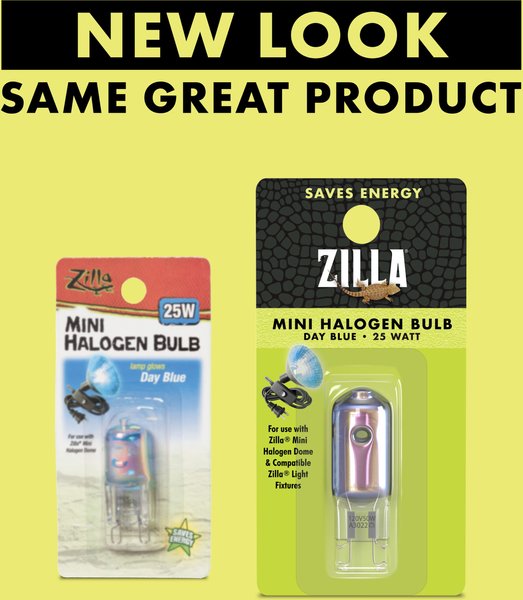 ZILLA Light & Heat Mini Halogen Bulb for Reptile Terrariums, Day Blue ...