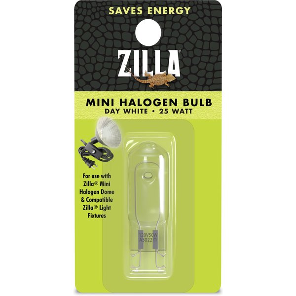 ZILLA Light & Heat Mini Halogen Bulb for Reptile Terrariums, Day Blue ...