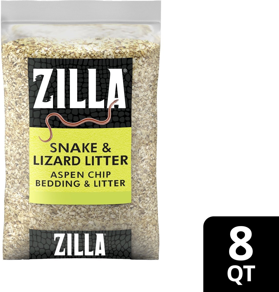 ZILLA Lizard Litter Aspen Chip Reptile Bedding, 8-qt bag - Chewy.com