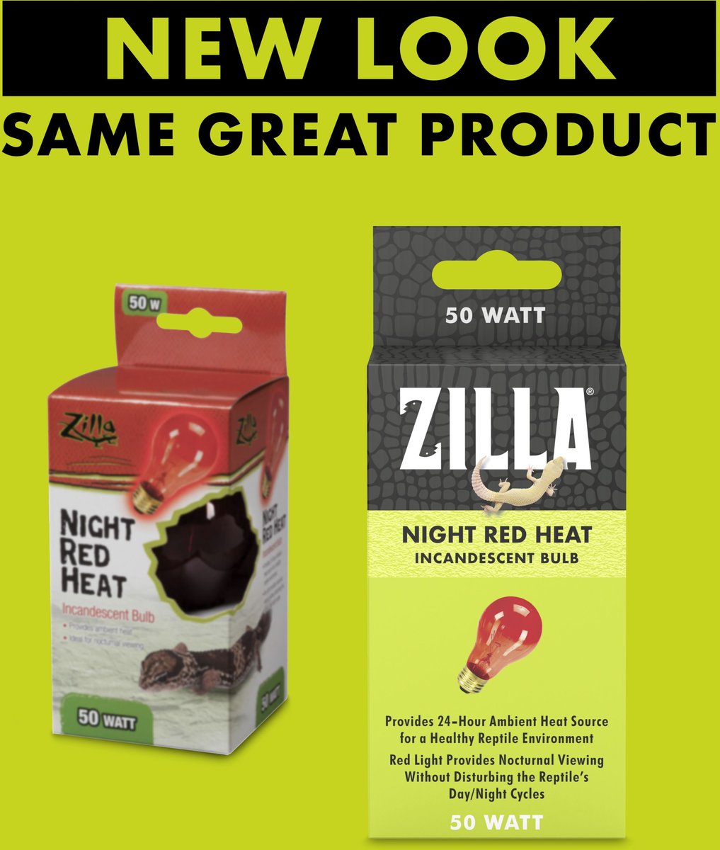 ZILLA Night Red Reptile Basking Bulb, 50-watt - Chewy.com