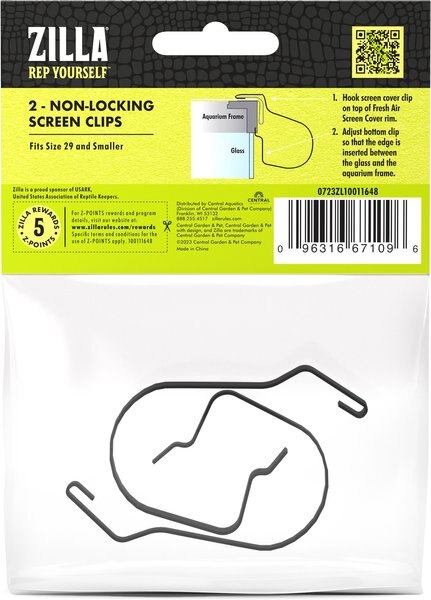ZILLA Non-Locking Screen Clips, Small - Chewy.com