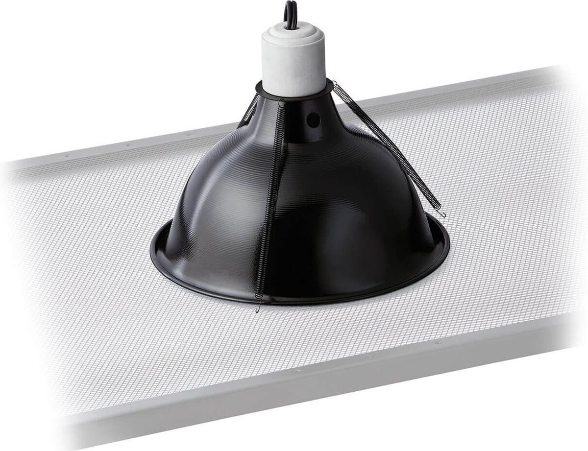 ZILLA Premium Reflector Light & Heat Black Ceramic Dome Lighting ...