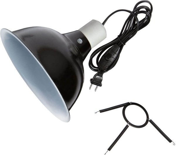 ZILLA Premium Reflector Light & Heat Black Ceramic Dome Lighting ...