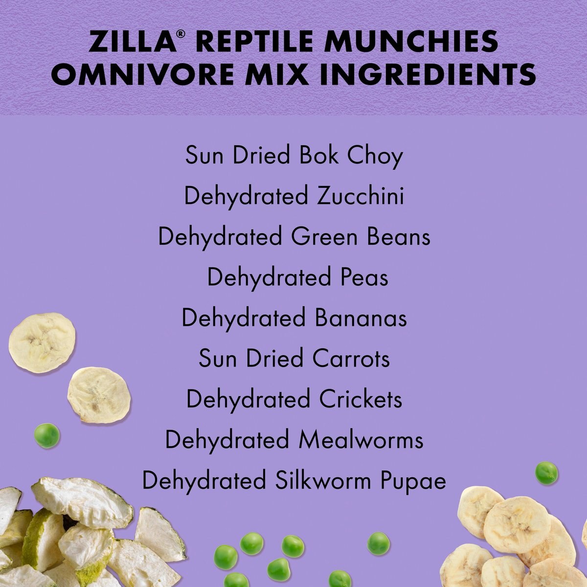 ZILLA Reptile Munchies Omnivore Mix Lizard Food, 4-oz bag - Chewy.com