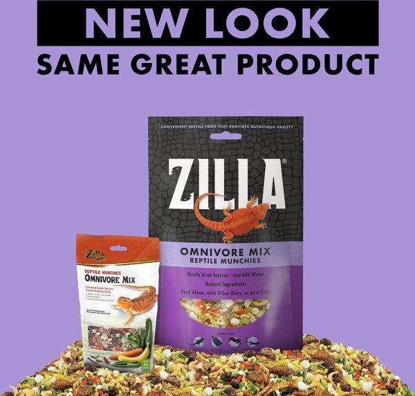ZILLA Reptile Munchies Omnivore Mix Lizard Food, 4-oz bag - Chewy.com