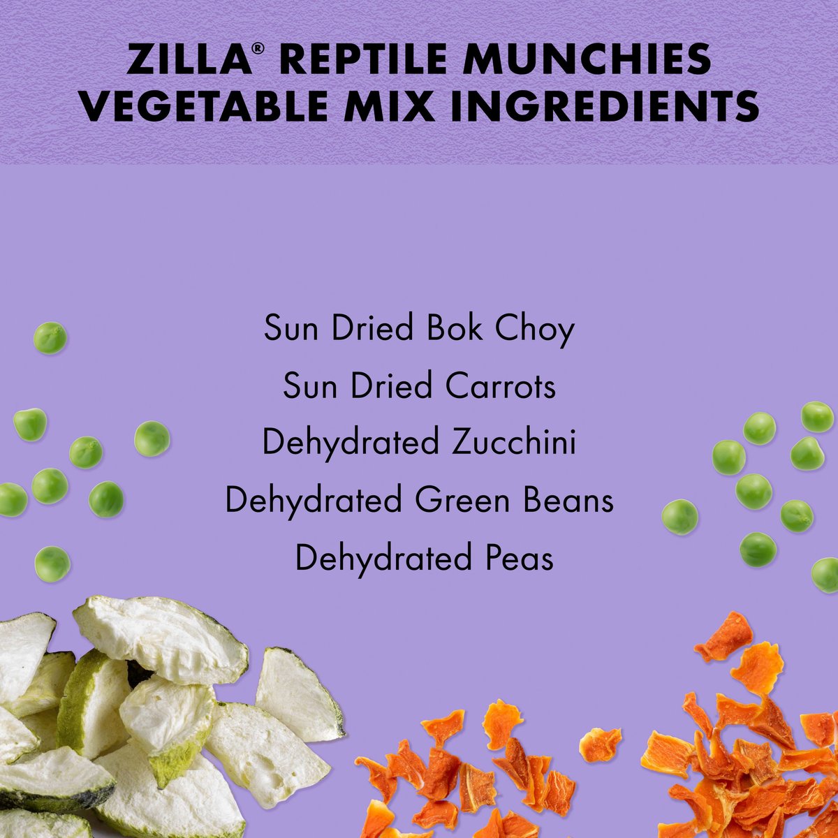 ZILLA Reptile Munchies Vegetable Mix Lizard Food, 4-oz bag - Chewy.com