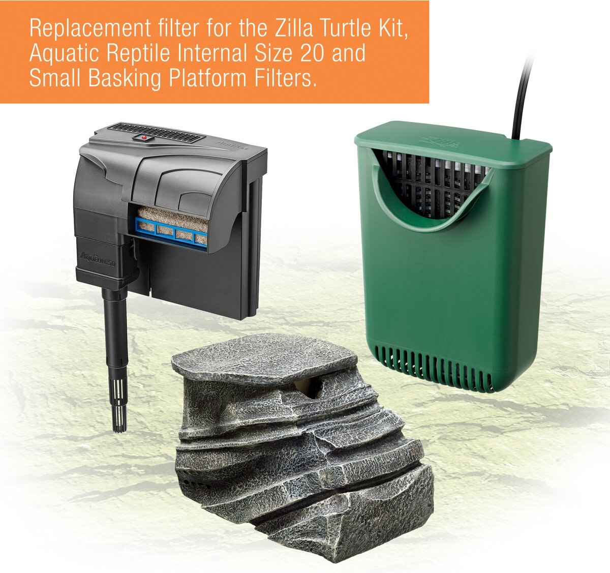 ZILLA Reptile Terrarium Filter Replacement Cartridges, 3 count, Medium ...
