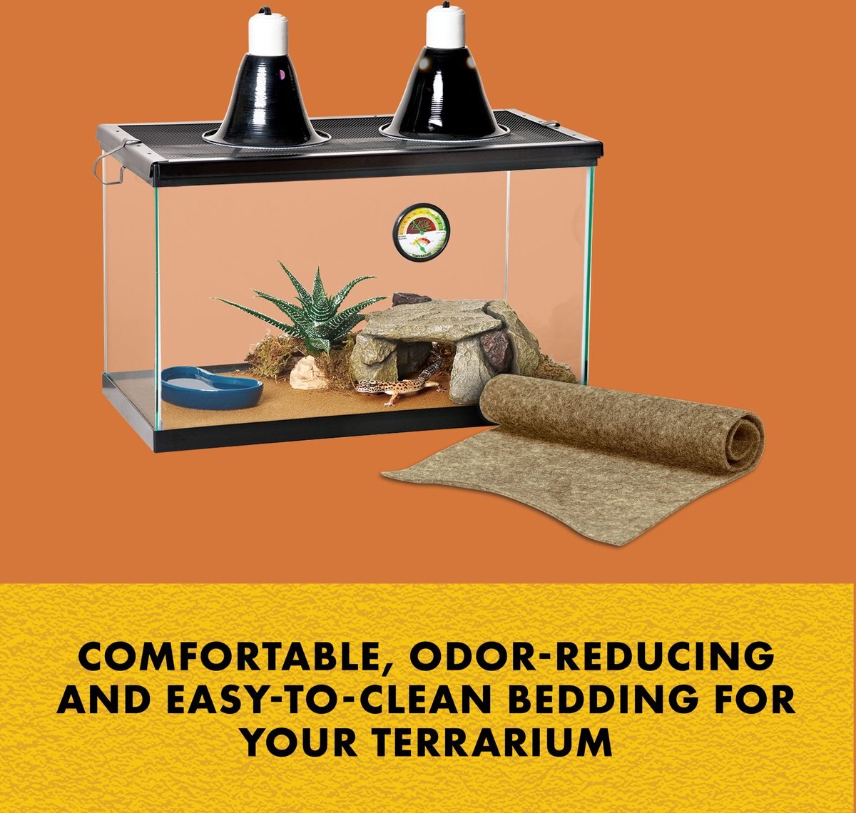 ZILLA Terrarium Liner, Brown, 40/50-gal - Chewy.com