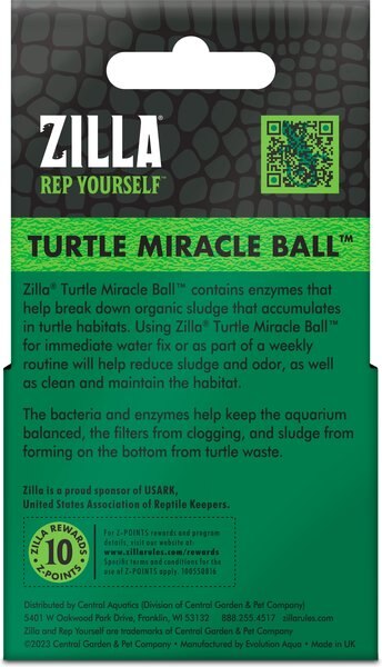 ZILLA Turtle Miracle Ball Terrarium Water Conditioner - Chewy.com