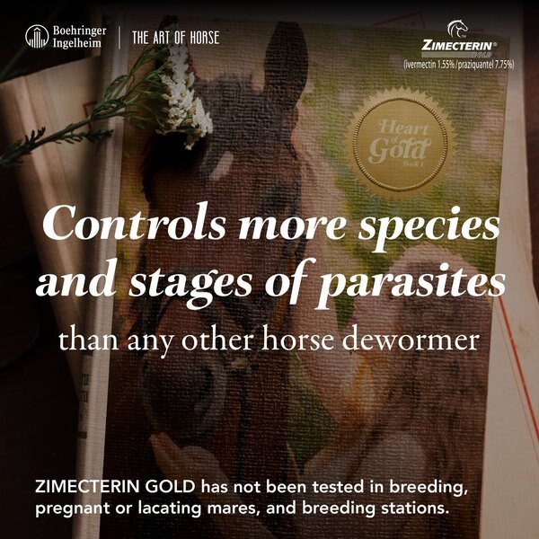 ZIMECTERIN GOLD Ivermectin & Praziquantel Paste Horse Dewormer, 0.26-oz ...