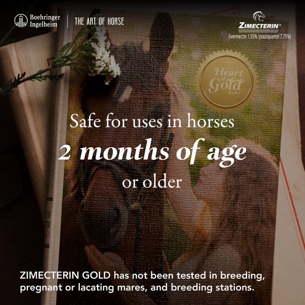 ZIMECTERIN GOLD Ivermectin & Praziquantel Paste Horse Dewormer, 0.26-oz ...