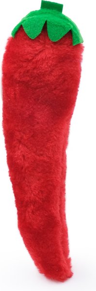 ZIPPYCLAWS Kickerz Pepper Cat Plush Toy with Catnip, Red - Chewy.com