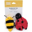 ZIPPYCLAWS Ladybug & Bee Cat Plush Toy with Catnip, 2 count - Chewy.com