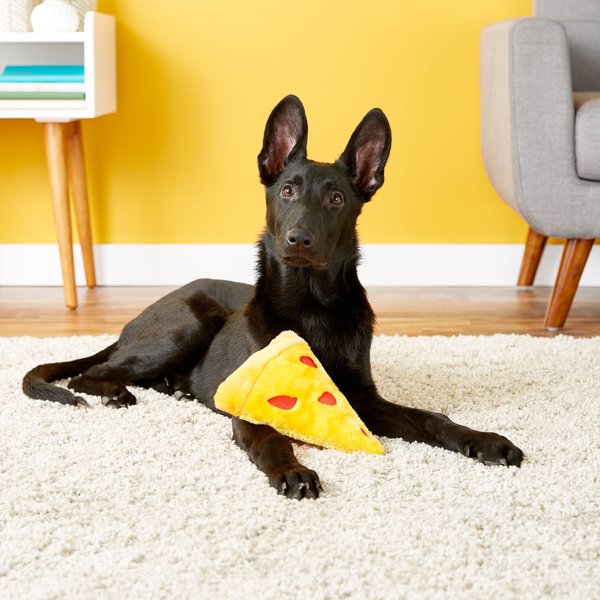 ZIPPYPAWS Emojiz Squeaky Plush Dog Toy, Pizza - Chewy.com
