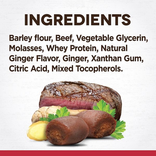 ZOE Pill Pop Grilled Beef with Ginger Dog Treats, 3.5-oz bag - Chewy.com