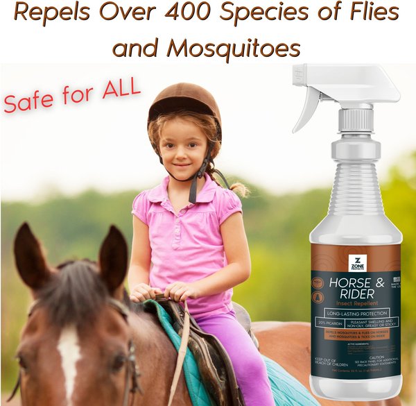 ZONE PROTECTS Horse & Rider Equine Spray, 32-fl oz bottle - Chewy.com