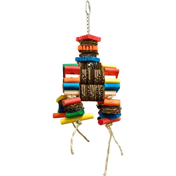 ZOO-MAX Hardwood Ladder Bird Toy, Multicolor - Chewy.com