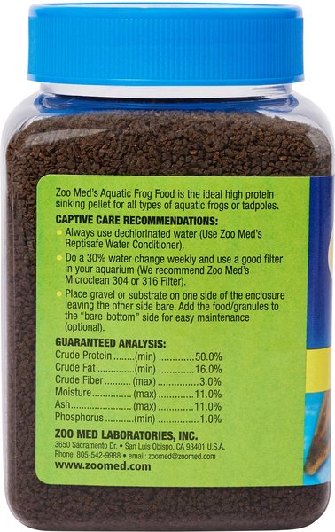 ZOO MED Aquatic Frog & Tadpole Food, 12-oz jar - Chewy.com