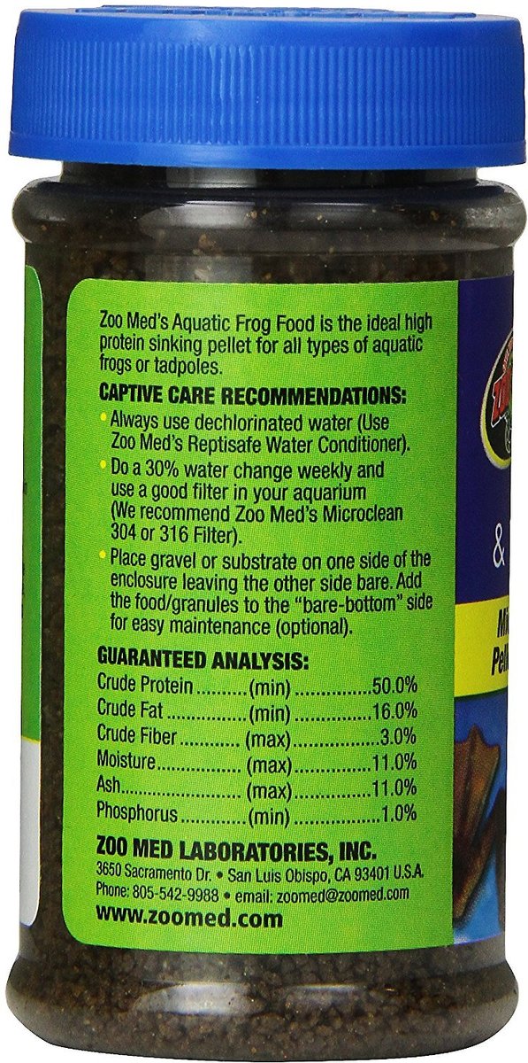 ZOO MED Aquatic Frog & Tadpole Food, 2-oz jar - Chewy.com