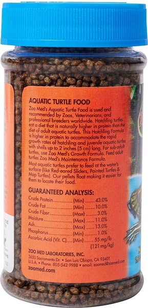 ZOO MED Aquatic Turtle Food Hatchling Formula - Chewy.com