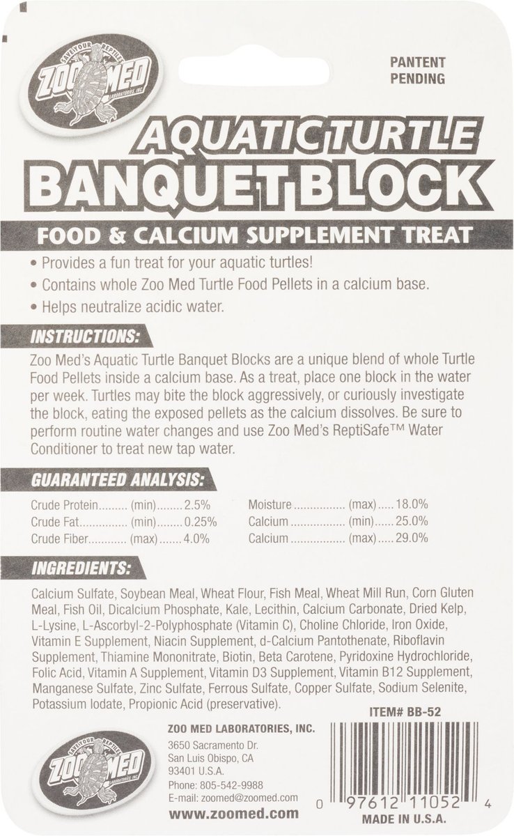 ZOO MED Aquatic Turtle Giant Banquet Block - Chewy.com