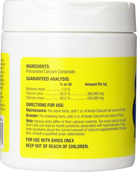 ZOO MED Avian Calcium Bird Supplement, 8-oz pouch - Chewy.com