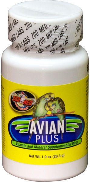 ZOO MED Avian Plus Bird Vitamin Supplement, 1-oz pouch - Chewy.com