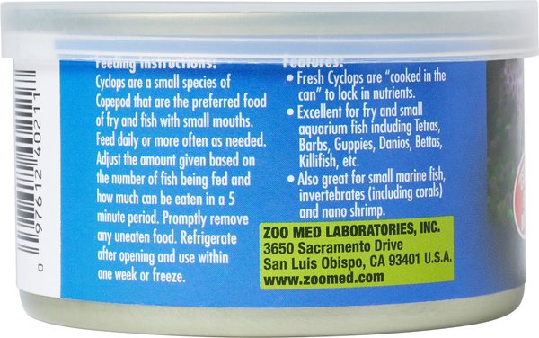 ZOO MED Can O' Cyclops Food, 3.2-oz can - Chewy.com